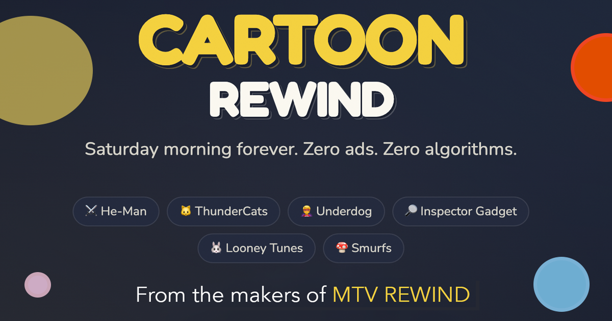 CARTOON REWIND - Classic Cartoons 24/7